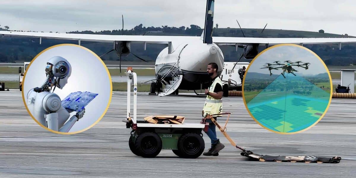 Como o aeroporto BH Airport está usando Drones, Robôs dos EUA e ...